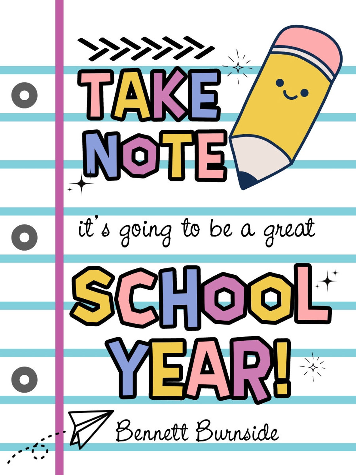 Printable Back to School Gift Tags Happy First Day Take Note Gift for ...