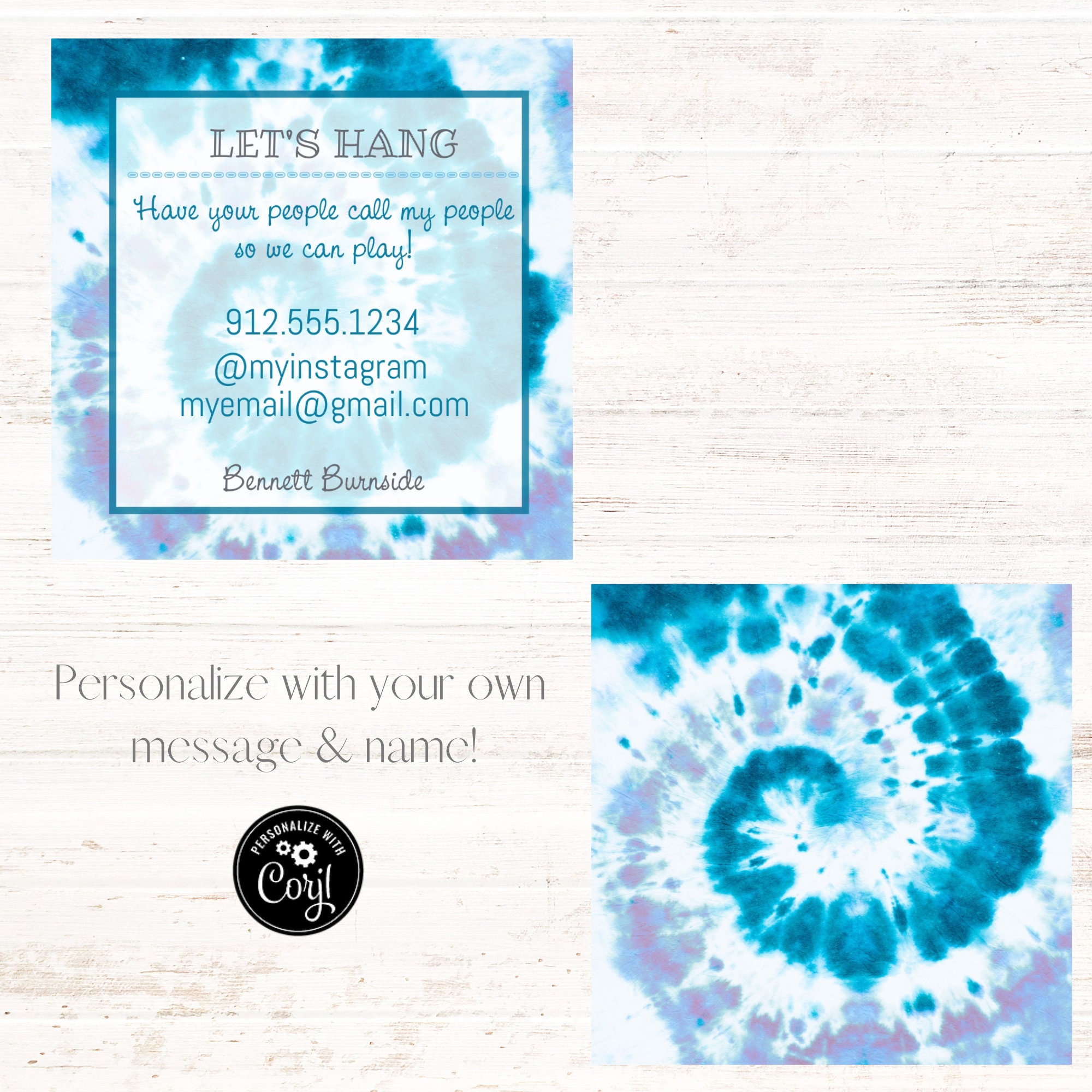 Printable Kids Calling Card | Play Date Calling Card | Summer Play Date ...