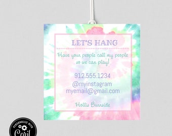Printable Summer Camp Calling Card | Play Date Calling Card | Summer ...