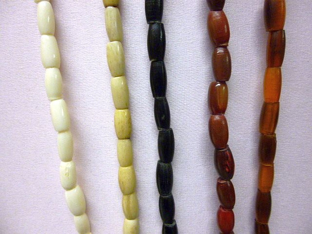 Half Inch .5 Inch Genuine Buffalo Bone Horn Hair Pipe Beads for All ...