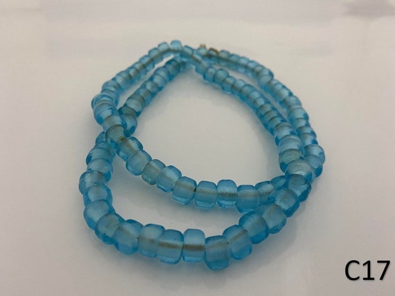 Glass Crow Beads on Sinew String for Crafting - Etsy