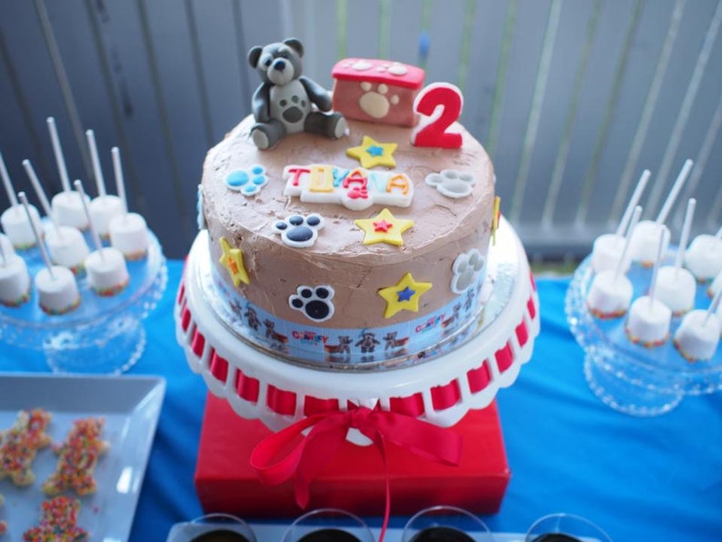 30 Animal Paw Prints Edible Cake Cupcake Decoration Handmade - Etsy ...