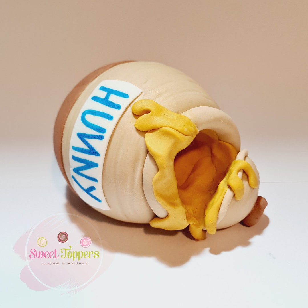 Hunny Pot - Tipped Over Fondant Honey Pot Edible - Etsy