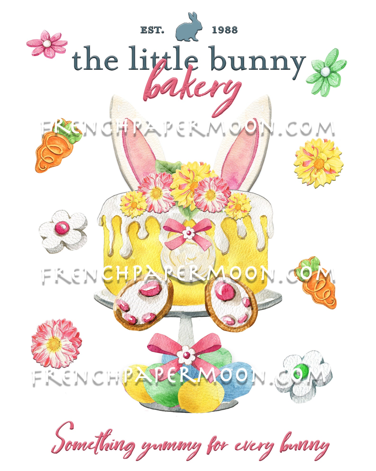 Bunny Bakery Easter Bakery Easter Sweets DIY Easter Treats | Etsy