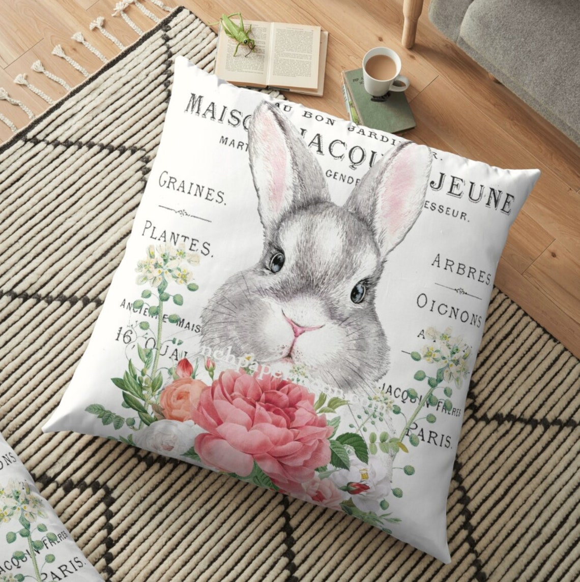 Adorable Watercolor Bunny Printable Baby Rabbit Easter - Etsy