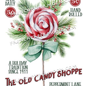 Retro Xmas Candy, Peppermint Candy, Christmas Candy Shop, DIY Christmas ...