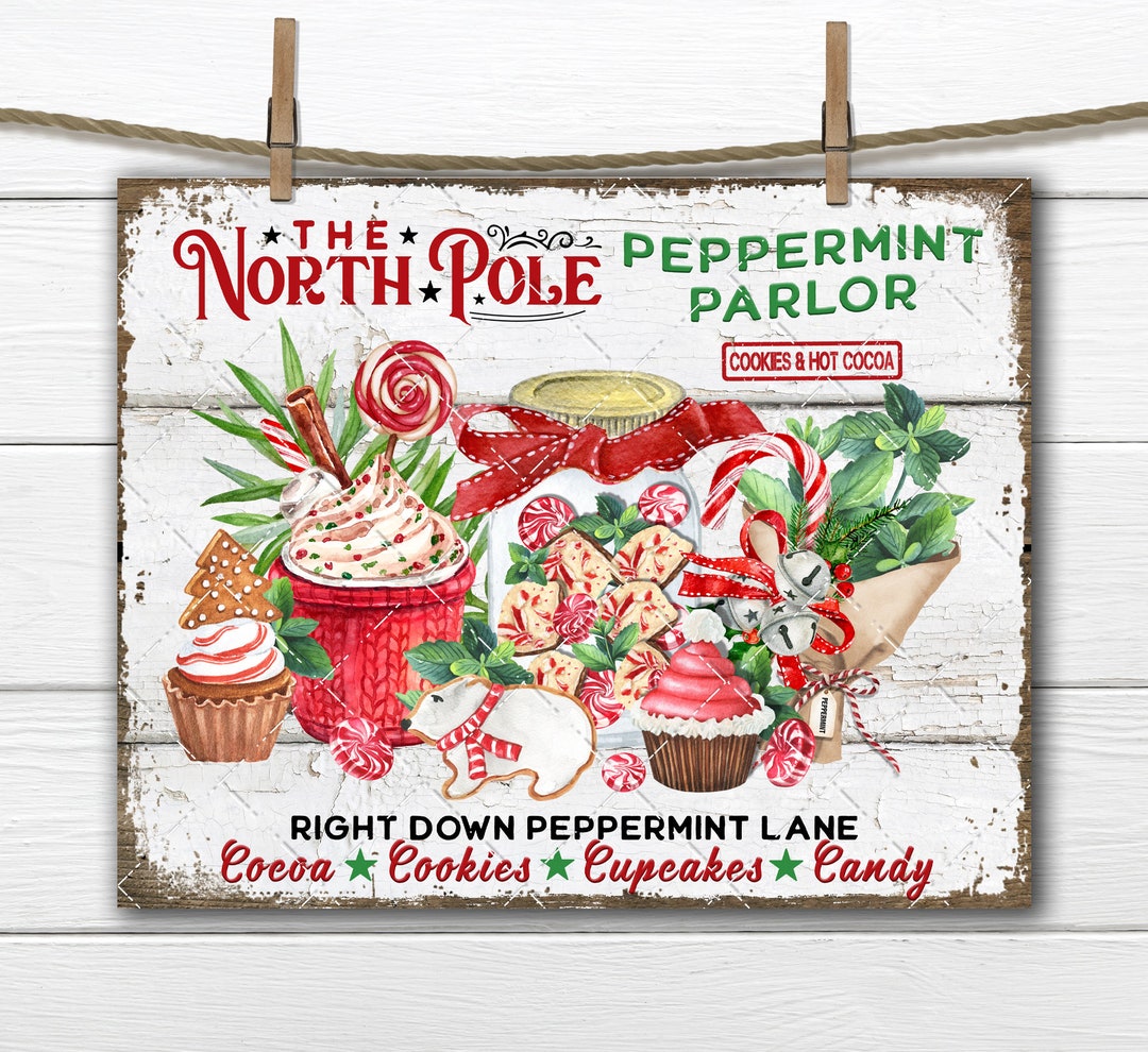 Christmas North Pole Peppermint Parlor Xmas Confectionary Sweets Candy ...