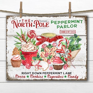 Christmas North Pole Peppermint Parlor Xmas Confectionary Sweets Candy ...