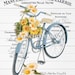 Digital French Shabby Bicycle With Daisies Daisy Bike Bike - Etsy