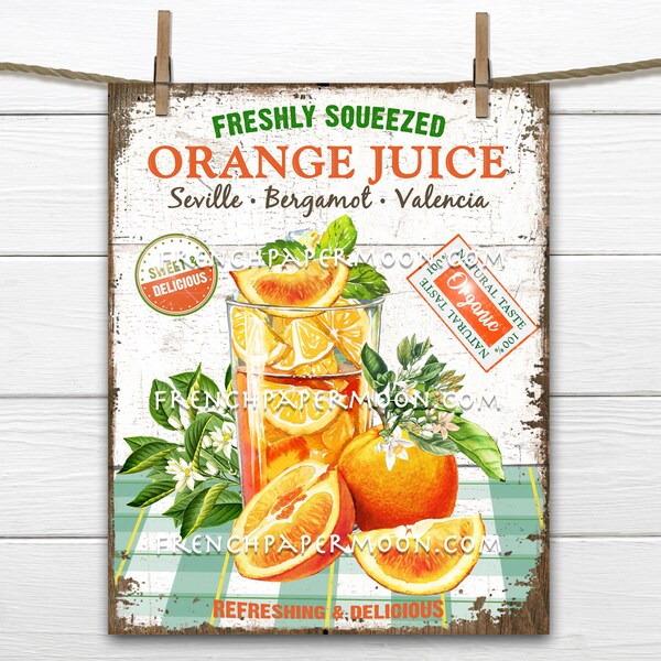 Orange Juice Sign - Etsy