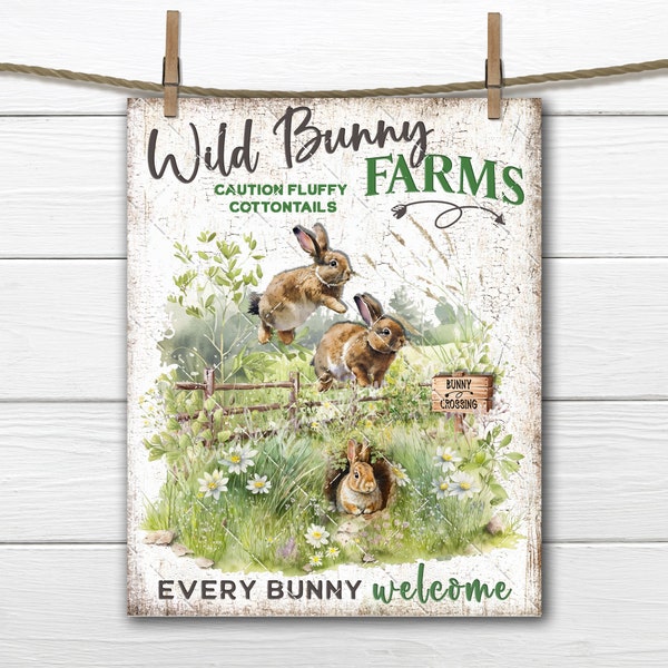 Rabbit Print Fabric - Etsy