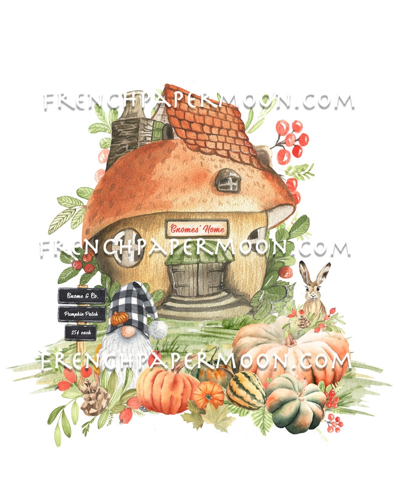 Gnome Pumpkin Patch Autumn Gnome Gnome House DIY Fall Gnome | Etsy