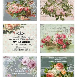 French Digital Tags, Vintage Digital Carte Postale, Tag Collection ...