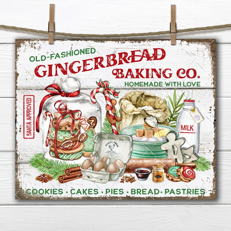 Christmas Bakery Sign - Etsy