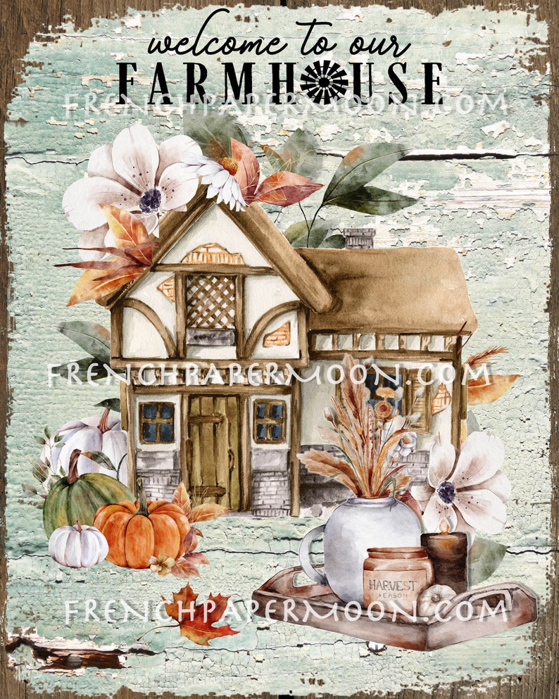 Rustic Farmhouse, Country Cottage, Warm Cozy, Fall Landscape, Fall ...