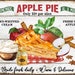 Homemade Apple Pie DIY Sign, Rustic Farmhouse, Al a Mode, Apple Season ...