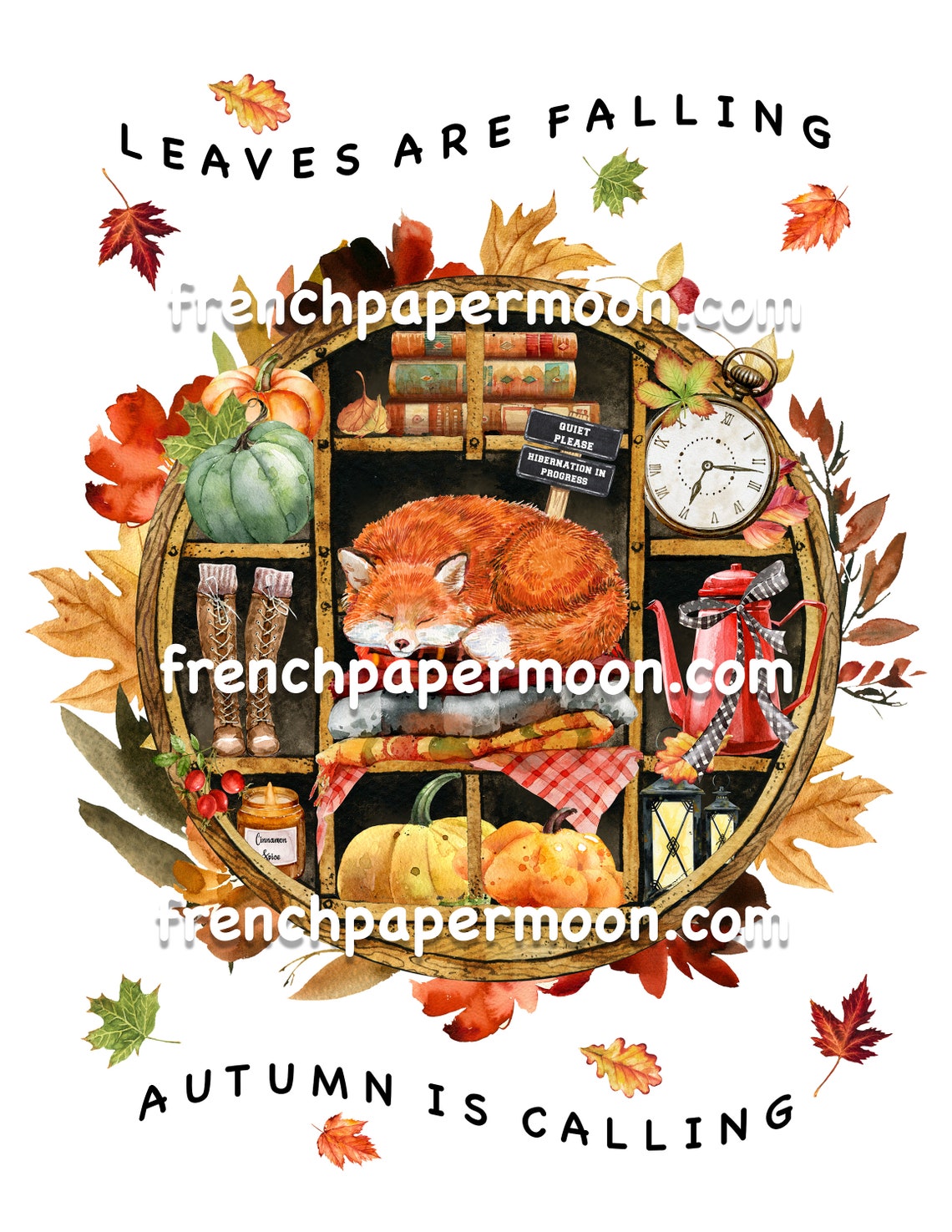 Woodland Fall Fox, Cozy Fall, Fall Essentials, Autumn Wreath, Leaves ...