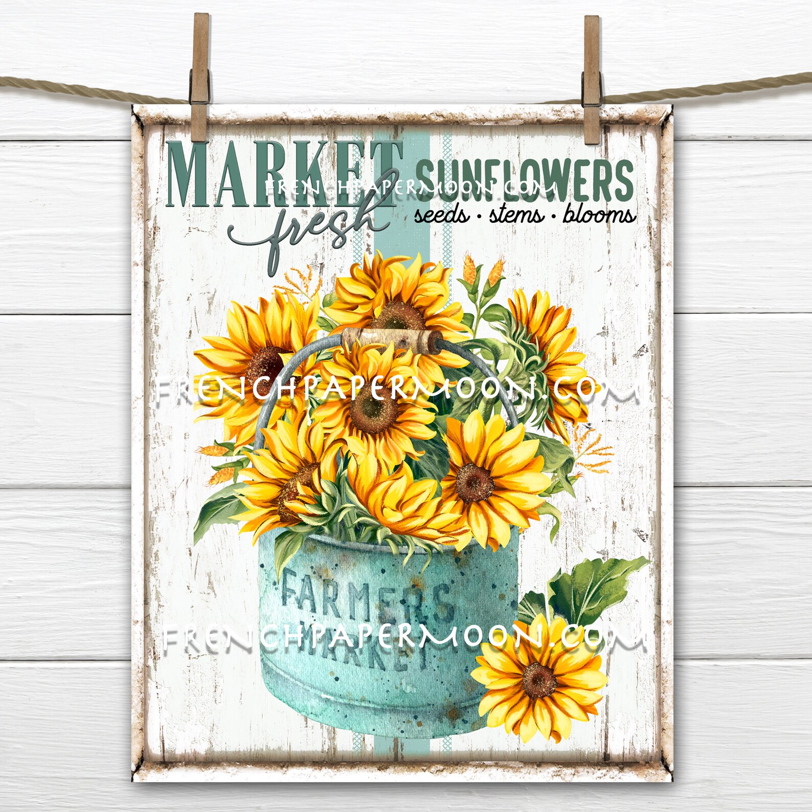Farmhouse Sunflowers Sunflower Market Farm Fresh Fall - Etsy