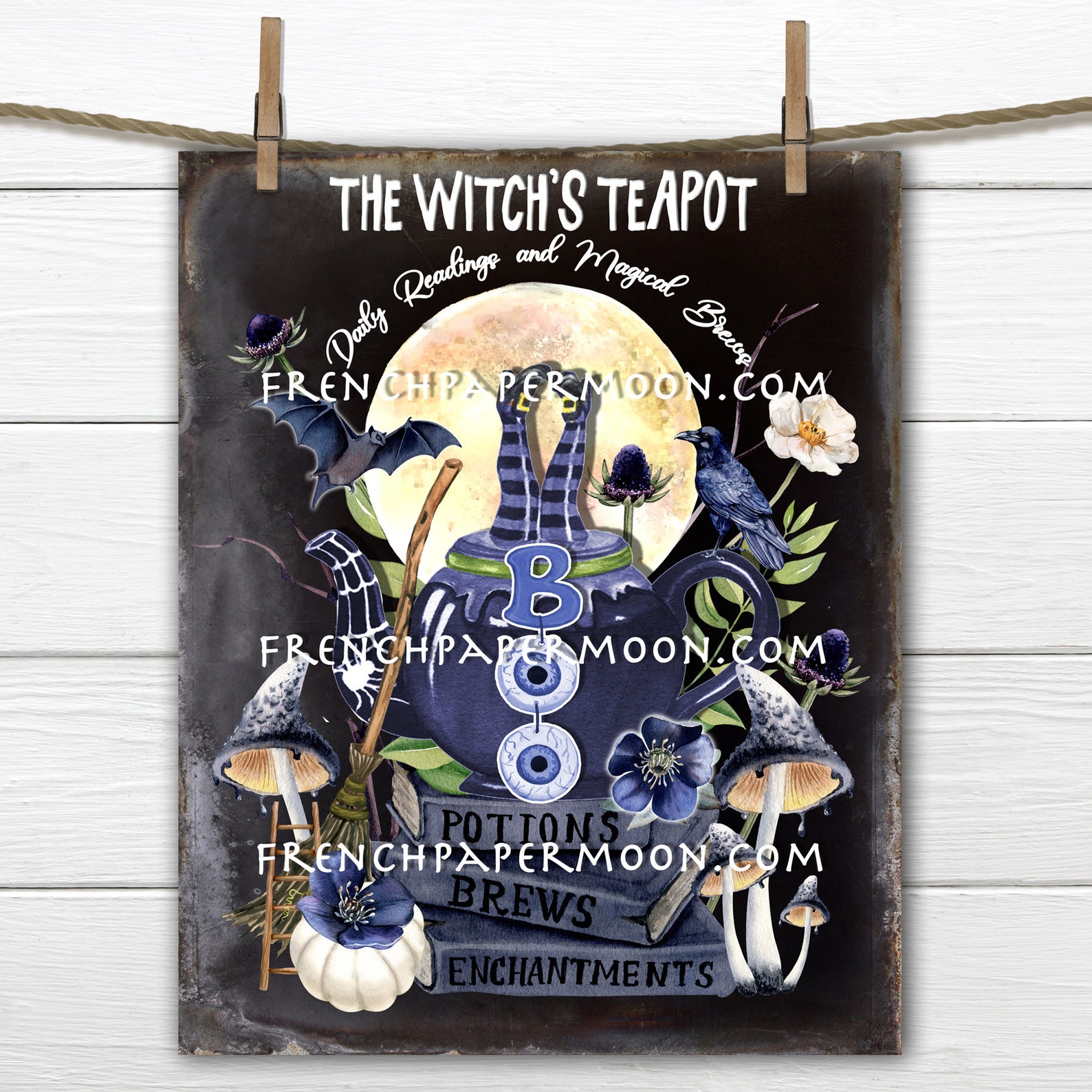 Adorable Halloween Black Magic Halloween Tea Witch Teapot - Etsy