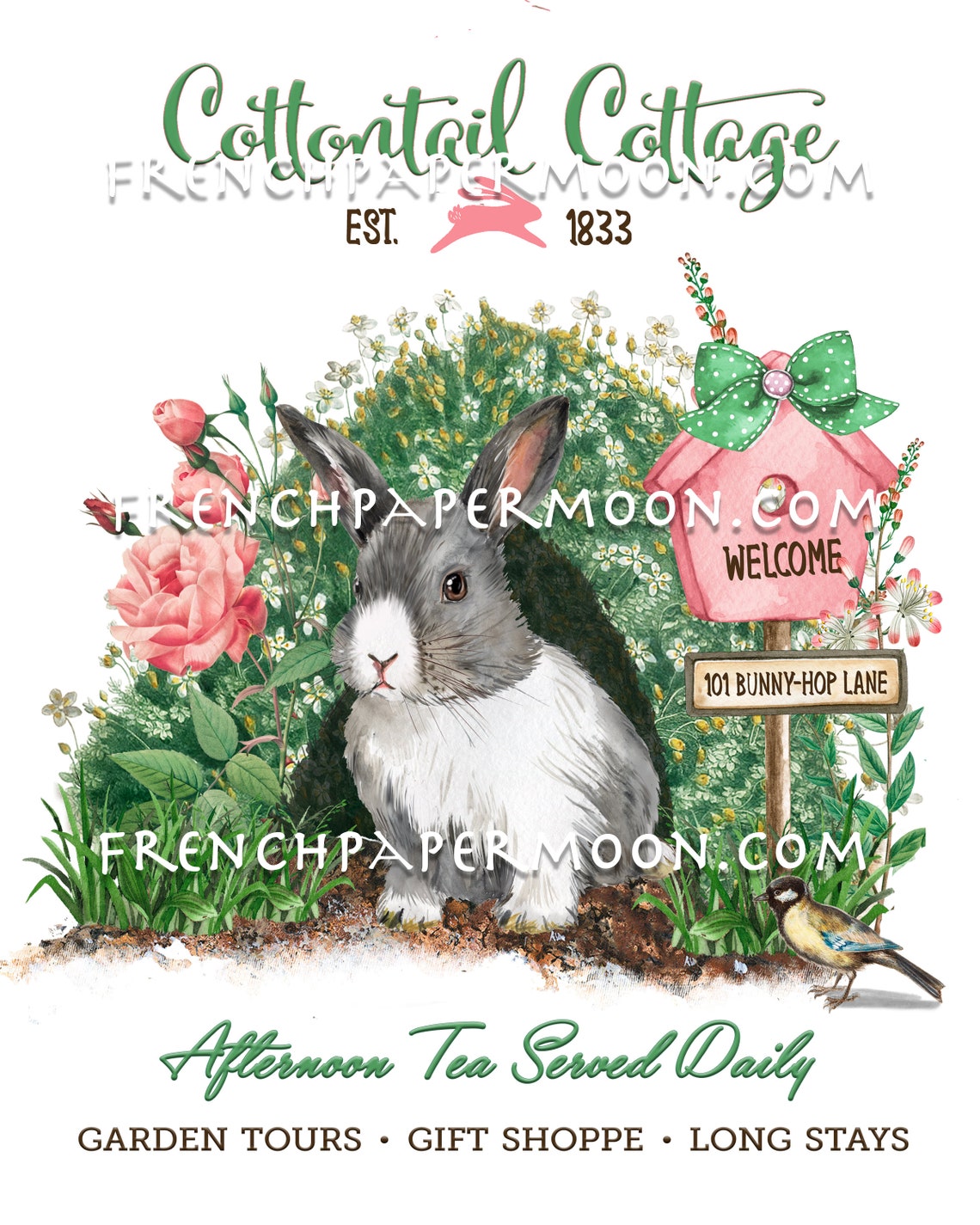 Farmhouse Easter Bunny Cottontail DIY Cottontail Sign - Etsy