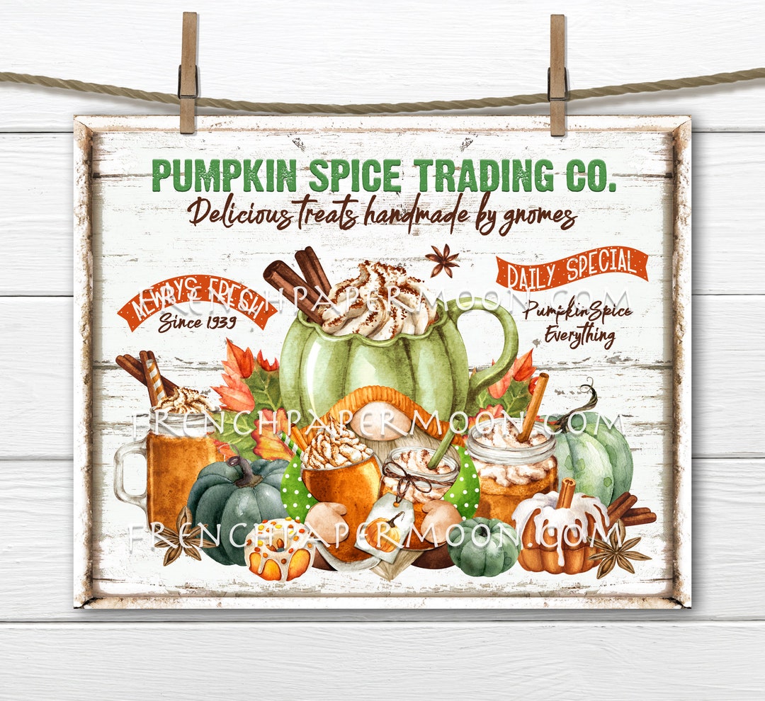 Pumpkin Spice, Gnome, Pumpkin Latte, Fall Cafe, Pumpkins, DIY Pumpkin ...