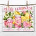 Pink Lemonade Drinks Summer DIY Sign Tiered Tray Decor Sublimation ...