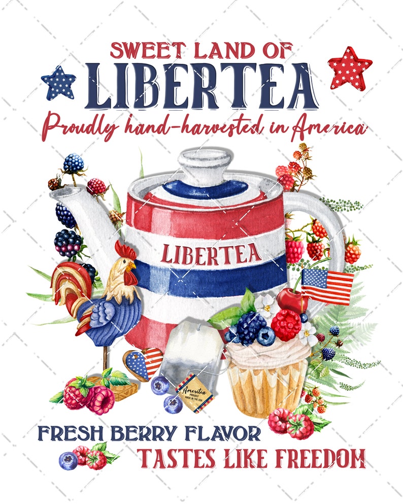 Patriotic DIY Sign 4th of July Tea Party Patriotic Teapot - Etsy