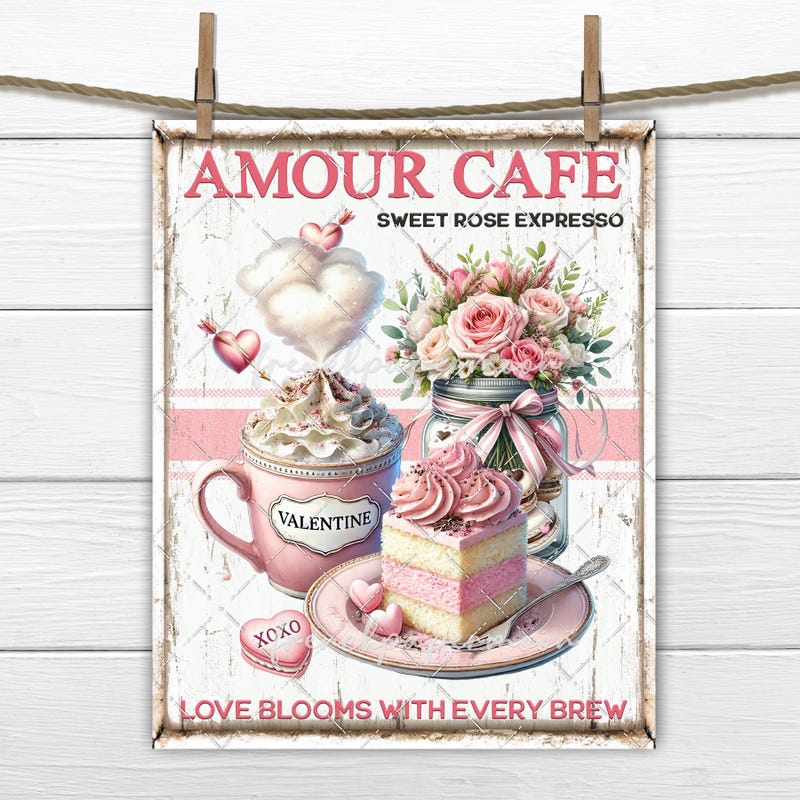 Cafe Decor Transfer - Etsy