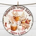 Pumpkin Spice Cafe Wreath Sign Fall Sublimation Sign Pumpkin - Etsy