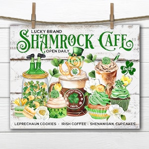Farmhouse St. Patrick's Day Cafe Irish Coffee Cupcakes Gold Coins ...