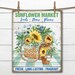 Sunflower Market, Digital, Farm Fresh Sunflowers, DIY Sign Making ...
