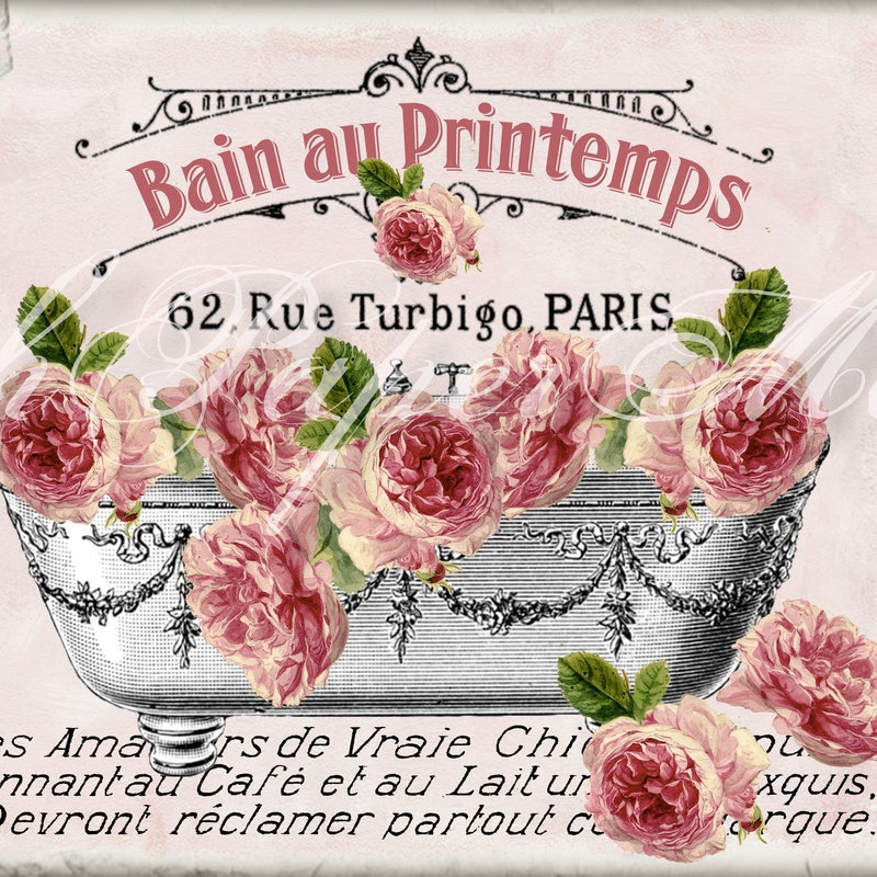 Shabby Bathtub Roses - Etsy