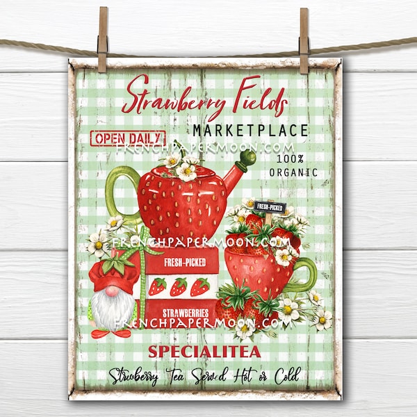 Strawberry Farm Sign - Etsy