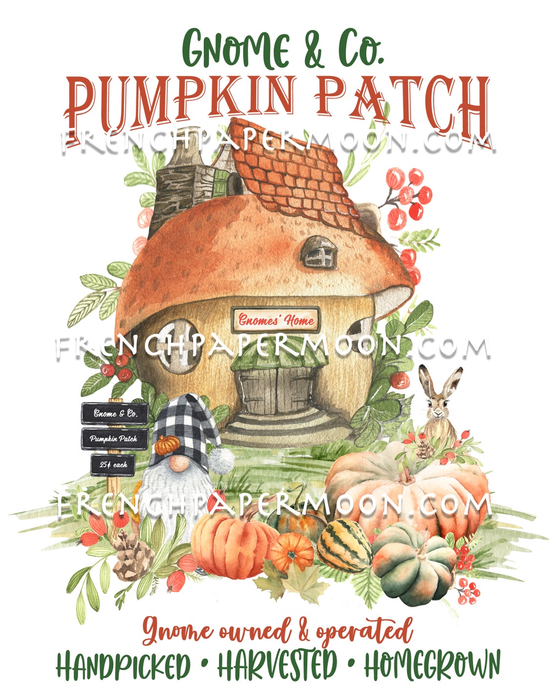 Gnome Pumpkin Patch Autumn Gnome Gnome House DIY Fall Gnome - Etsy