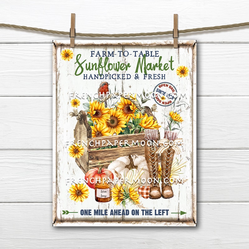 Sunflower Signs - Etsy