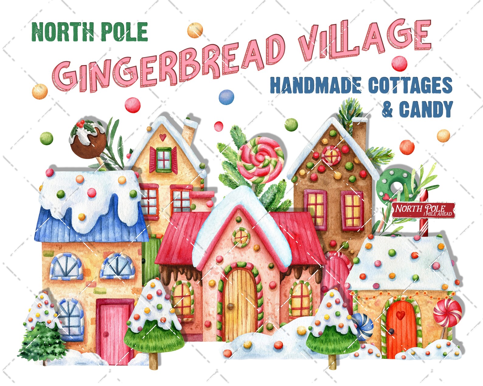 Gingerbread Bakery Christmas Sign Gingerbread House Christmas Candy ...