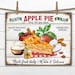 Homemade Apple Pie DIY Sign, Rustic Farmhouse, Al a Mode, Apple Season ...