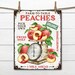 Farm Fresh Peaches Rustic Farmhouse Kitchen Scale DIY Sign Making ...