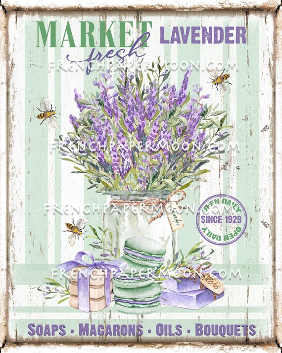 Signs Farm Fresh Lavender Home Décor Wall Hangings etna.com.pe