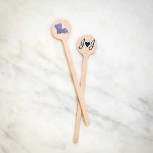 Foil Printed Wooden Stir Sticks, Corporate Branded Swizzle Sticks ...