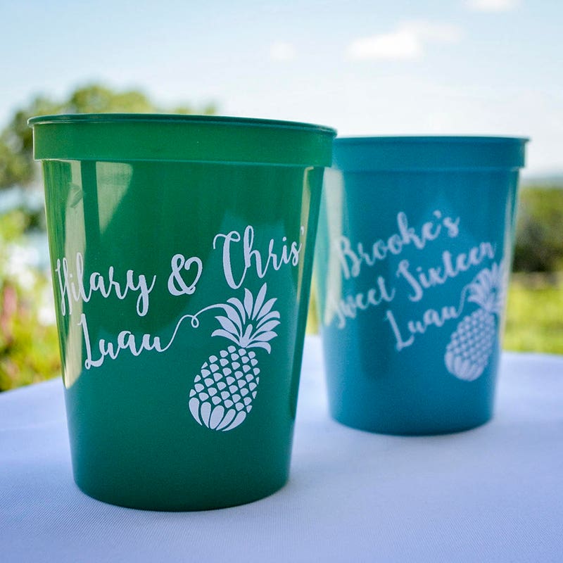 Personalized Plastic Cups - Etsy