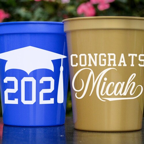 Personalized Graduation Stadium Cup Printed Party Cups - Etsy