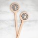 Monogrammed Wooden Stir Sticks, Foil Printed Drink Stirrers ...
