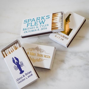 Personalized Wedding Matches, Custom Printed Matchboxes, Personalized ...