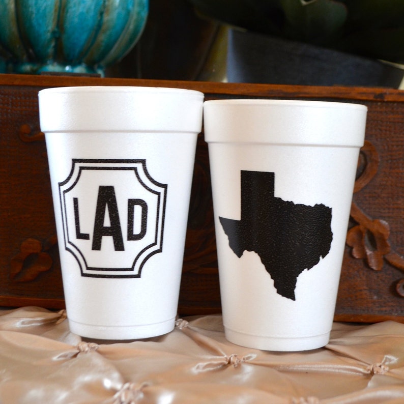 Personalized State Image Styrofoam Party Cups, State Pride, State ...