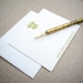 Monogrammed Letterpress A2 Stationery & Envelope Set, Personalized Flat ...