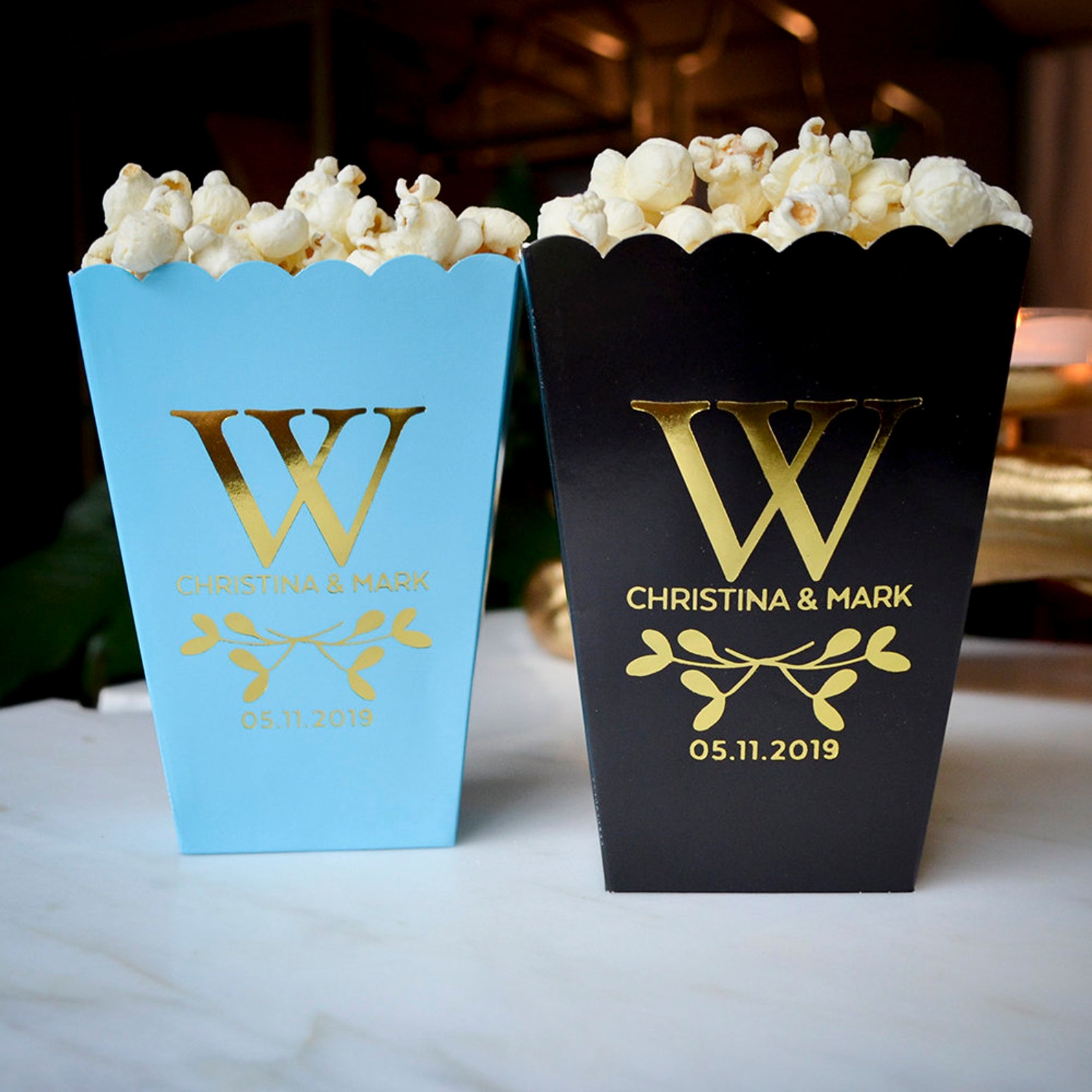 Custom Popcorn Party Favor Boxes Hollywood Theme Party Movie - Etsy