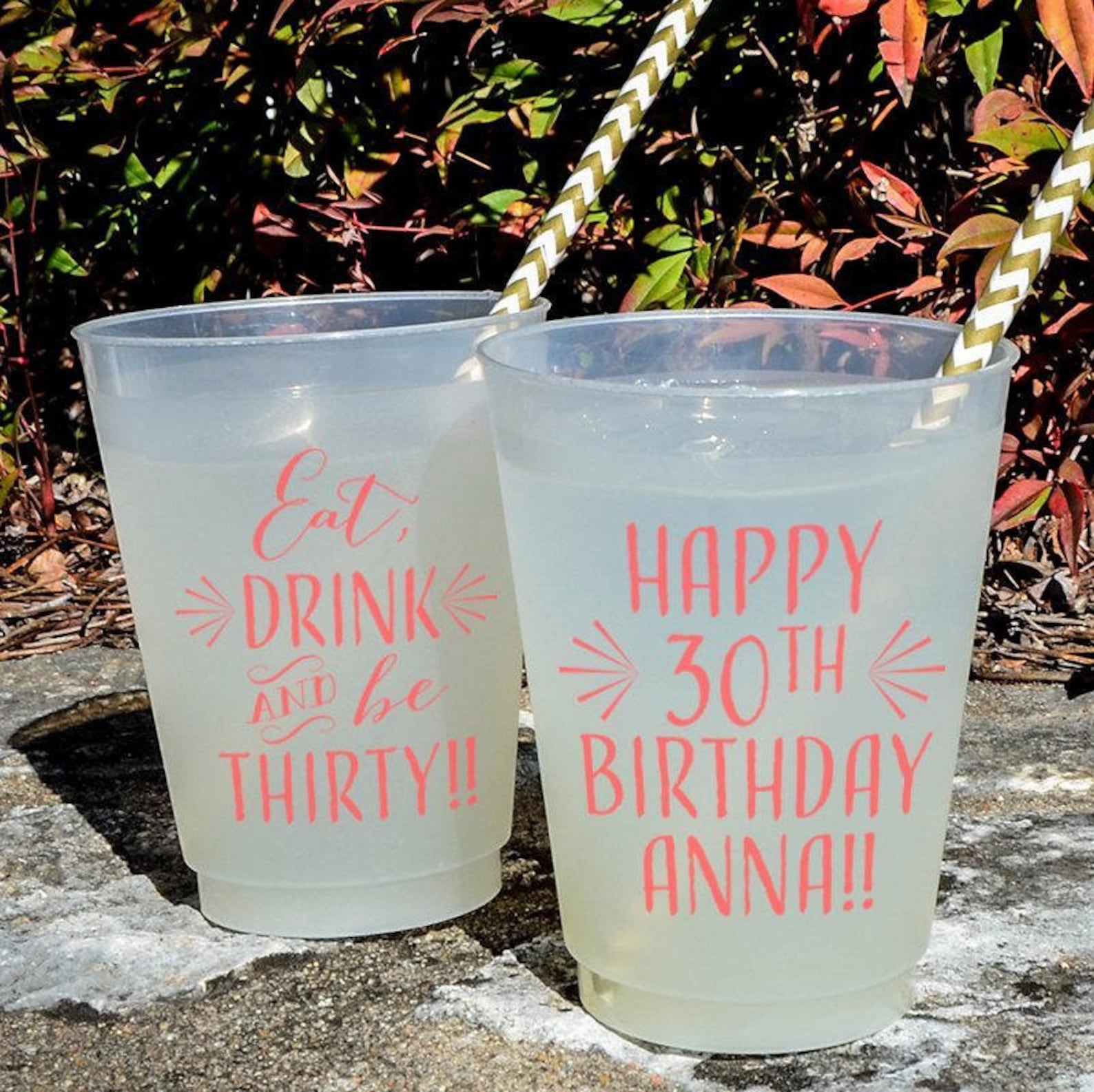 Customizable Birthday Party Cups Personalized Shatterproof - Etsy