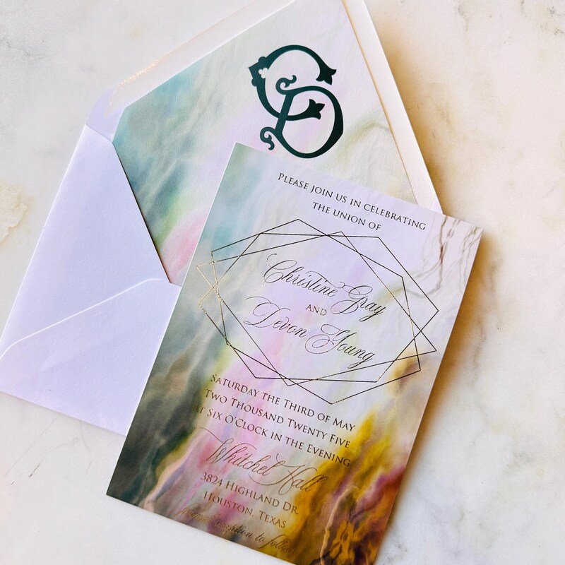Raised Print Wedding Invitations - Etsy