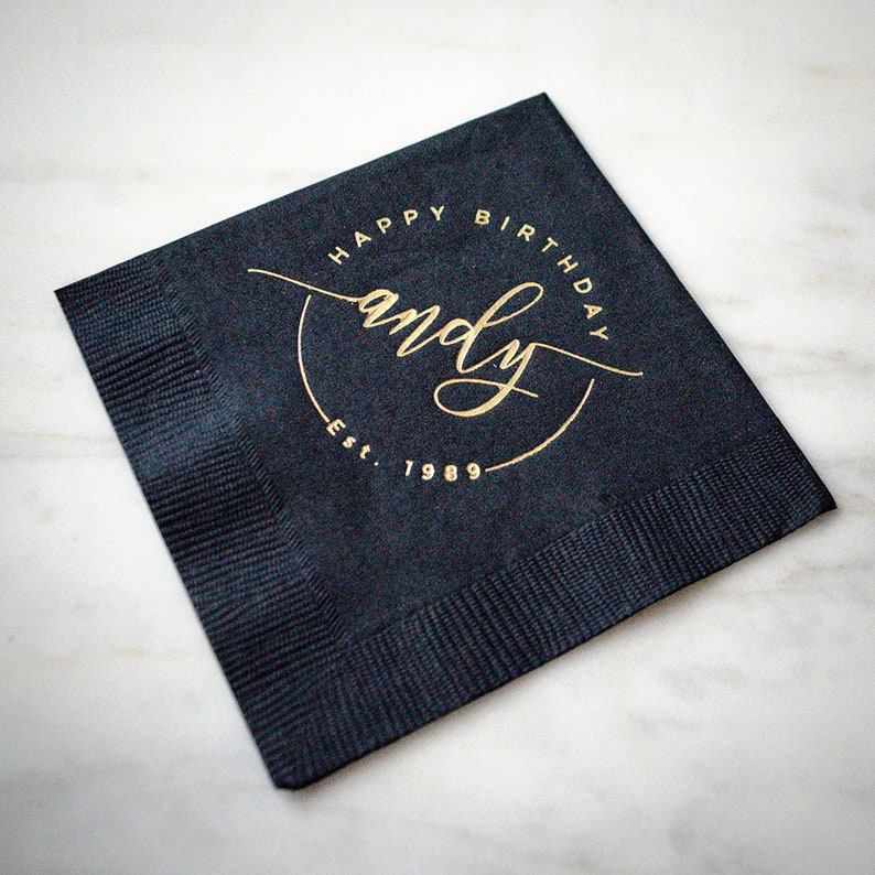 Personalized Color Pop Napkins Monogrammed Party Napkins - Etsy